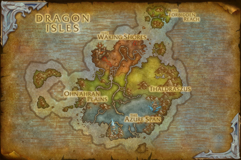 Screenshots aus der Alpha: Die neuen Maps von Dragonflight