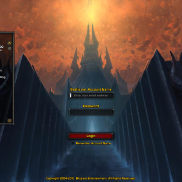 Das ist der Login-Screen von World of Warcraft: Dragonflight