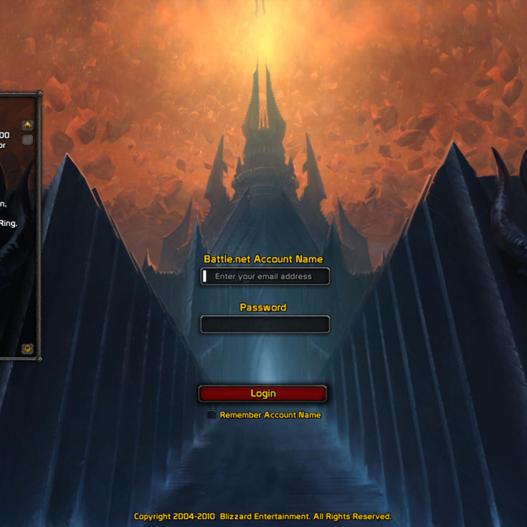 Das ist der Login-Screen von World of Warcraft: Dragonflight